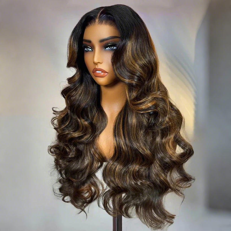New In Balayage Highlight Body Wave 9x6 Tpart Lace Wear Go Glueless Wi ...