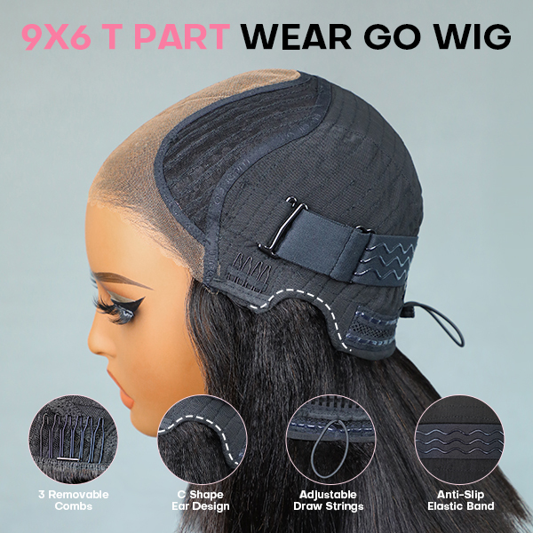 Layered Cut Yaki Straight Left C Part Glueless Minimalist HD Lace Bob ...