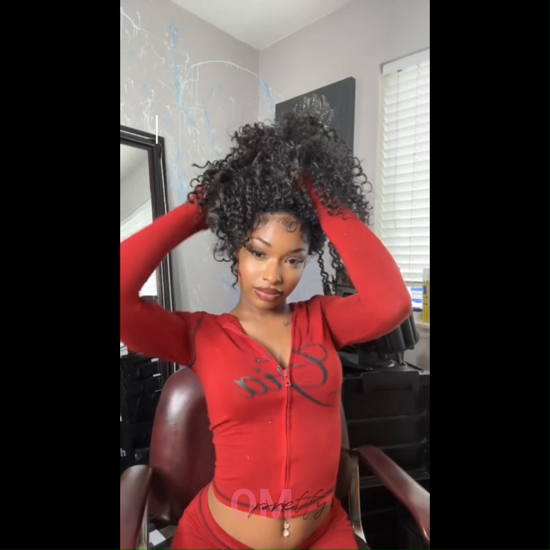 OhMyPretty Wear Go Half Wig 3 IN 1 Kinky X Flip Over Wig For Beginner